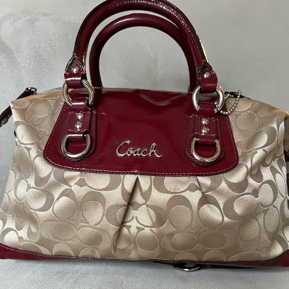 Coach | Bags | Coach Signature Satchel Crossbody Hand Bag L New | Poshmark